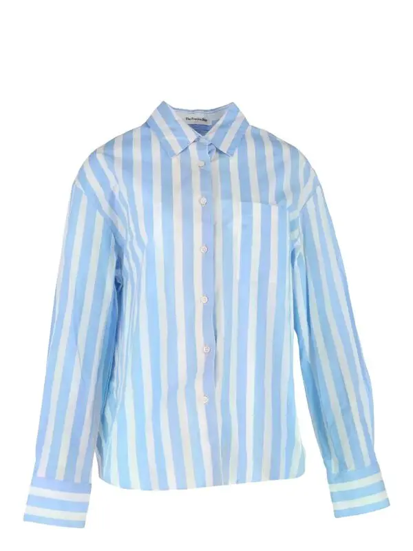 THE FRANKIE SHOP Striped Button-down Shirt - Blue