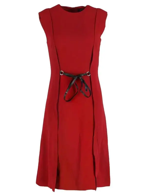 LOUIS VUITTON A-line Midi Dress - Red