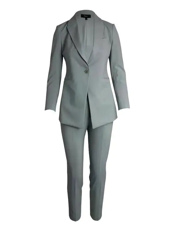 Theory Buttoned Suit - Grey