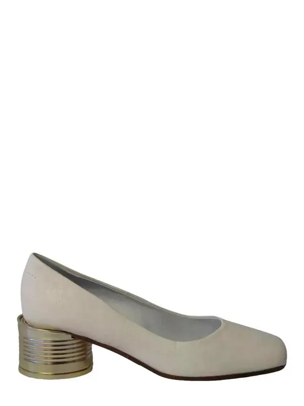 Maison Martin Margiela Tin Can Leather Pumps - White