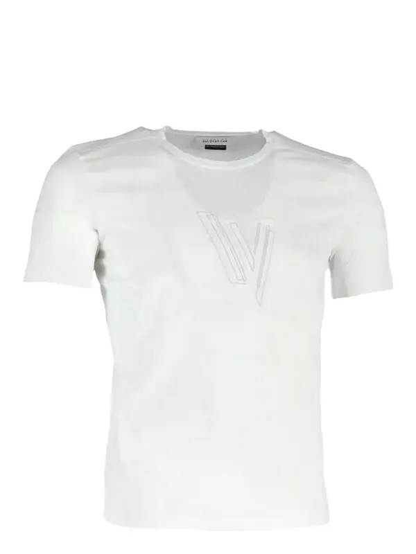 Versace Logo Cotton T-shirt - White