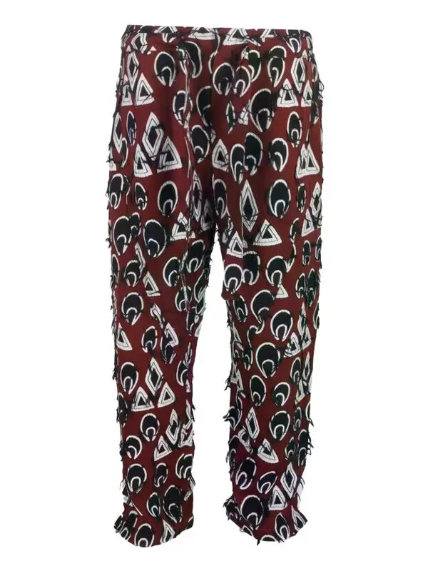 Chloé Printed Drawstring Trousers - Red