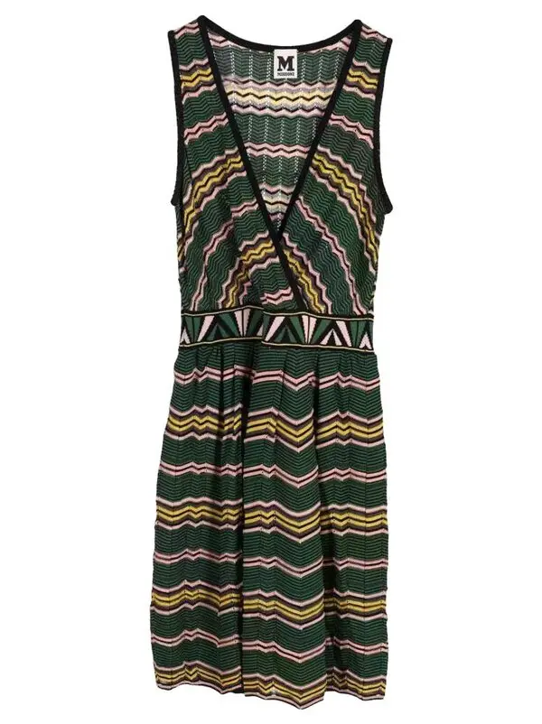 Missoni Striped Sleeveless Dress - Green
