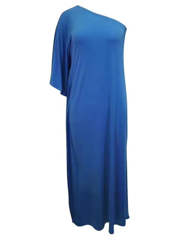 Michael Kors One-shoulder Maxi Dress - Blue