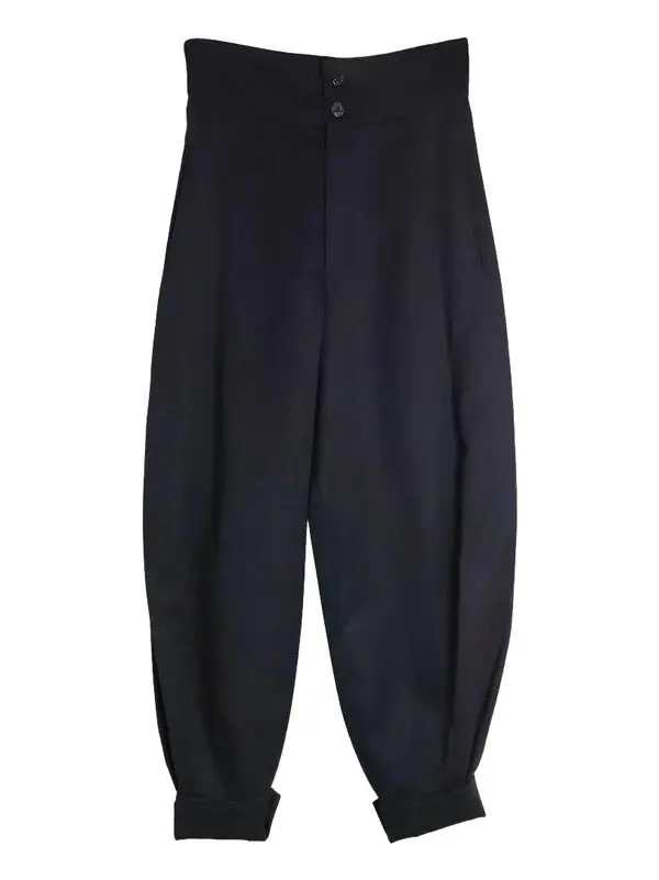 Chloé Wool Tapered Trousers - Black