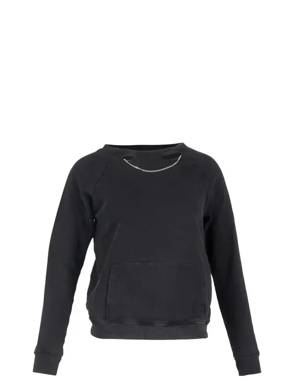 Saint Laurent Chain-detail Sweatshirt - Black