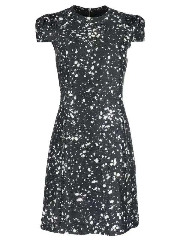 Michael Kors Printed Short-sleeve Dress - Black
