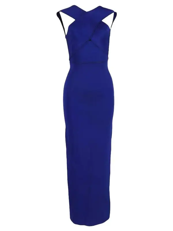 Stella McCartney Maxi Cross-straps Gown - Blue