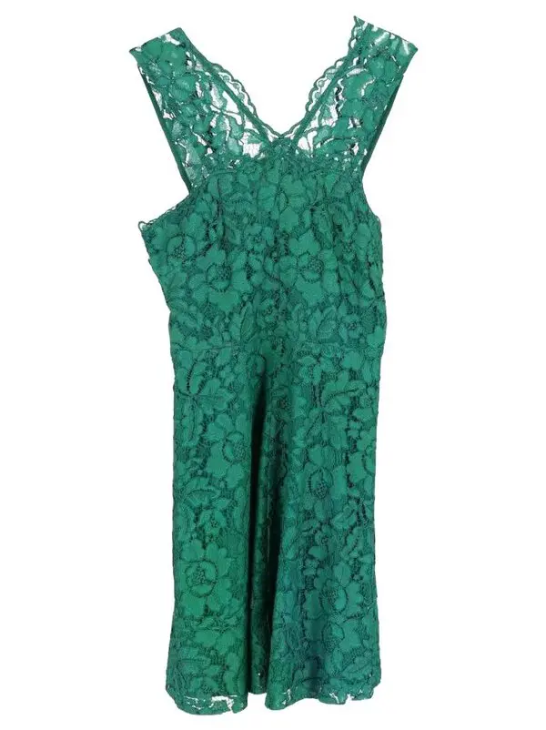 Sandro Riviera Lace Mini Dress - Green