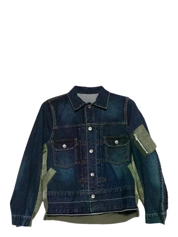Sacai Patch Pocket Denim Jacket - Blue
