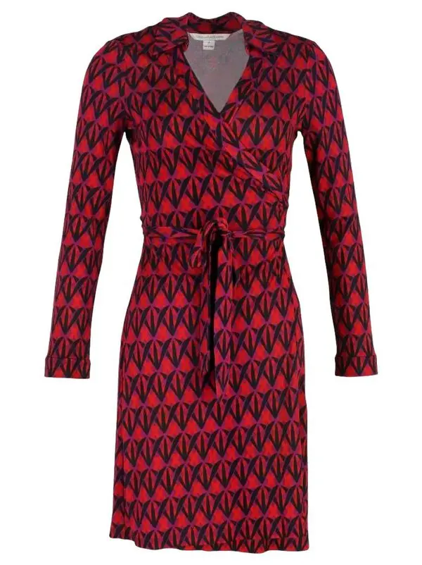 Diane Von Furstenberg Jeanne Printed Dress - Red