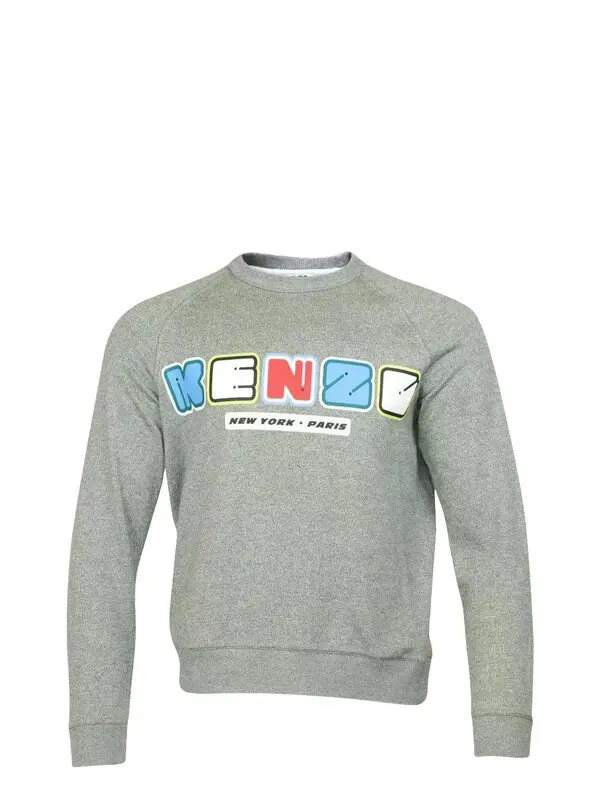 Kenzo Crew-neck Long-sleeve Sweatshirt - Grey