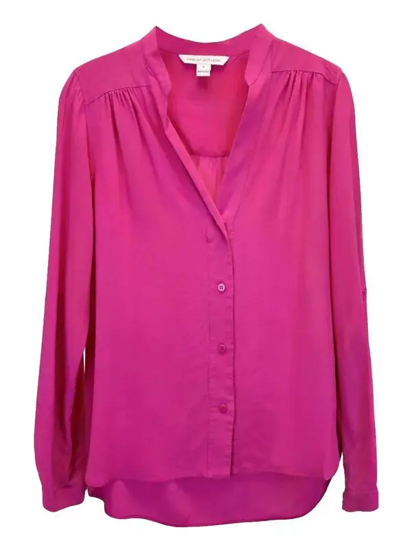 Diane Von Furstenberg Button-up Long-sleeve Shirt - Pink