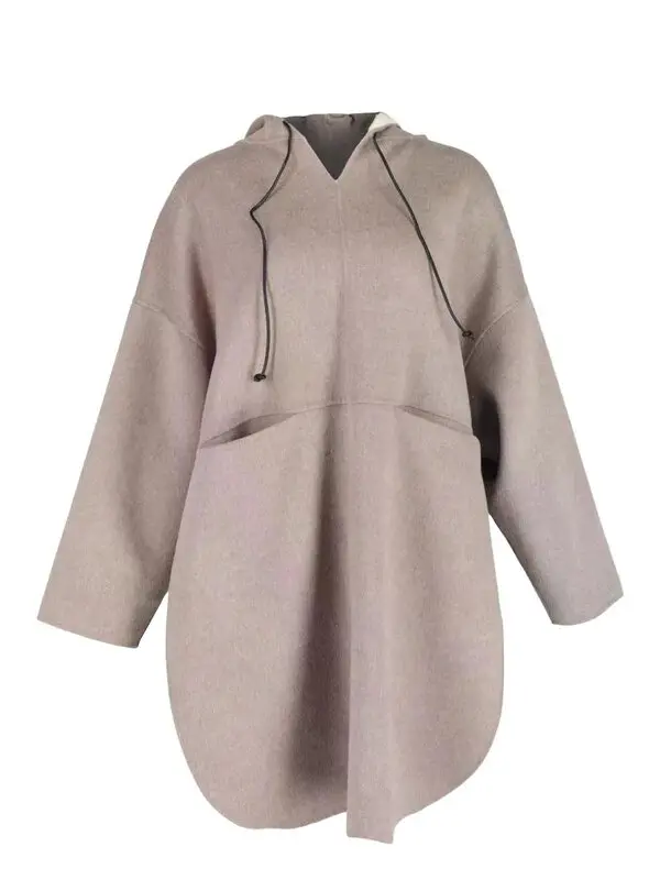 TOTEME Hooded Coat - Neutrals
