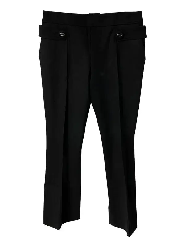 Prada Pressed Crease Trousers - Black