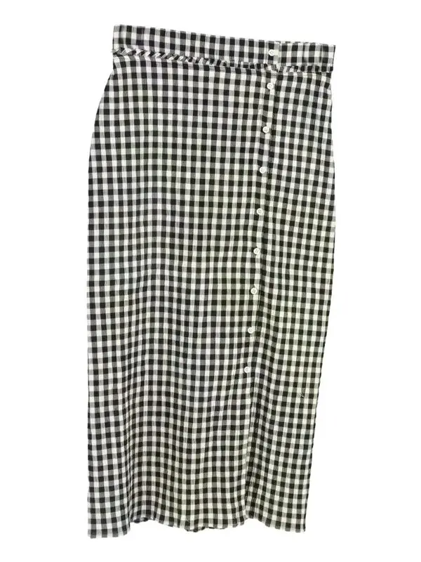 Altuzarra Checked Pencil Skirt - Black