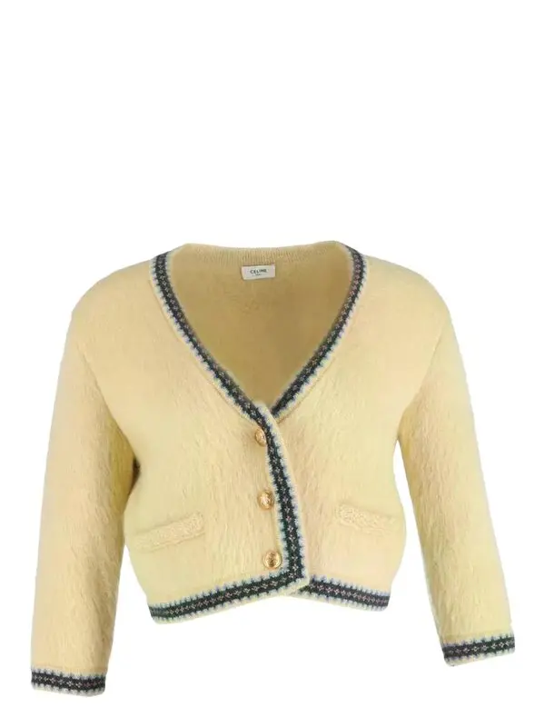 Celine Cropped Cardigan - Neutrals
