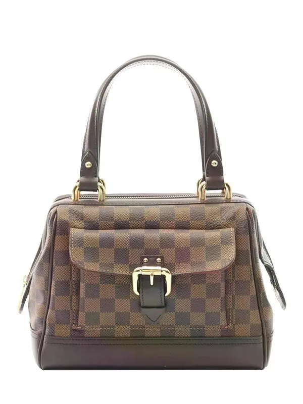 LOUIS VUITTON 2006 Damier Ebene Knightsbridge Handbag - Brown