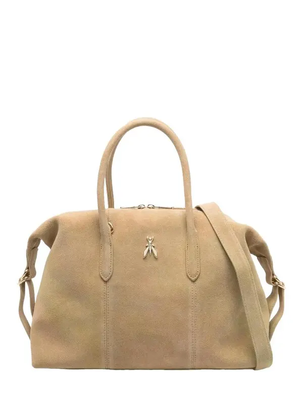 Patrizia Pepe Suede Tote Bag - Neutrals