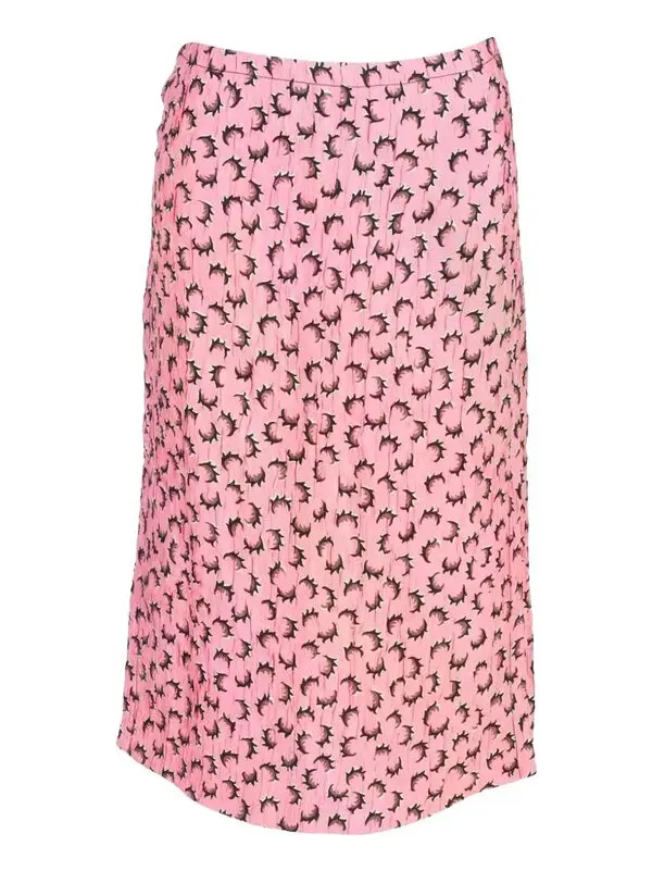 Marni Printed Midi Skirt - Pink