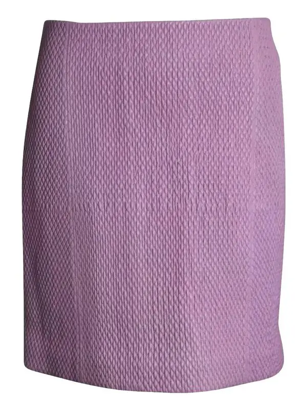 Bottega Veneta Quilted Mini Skirt - Purple