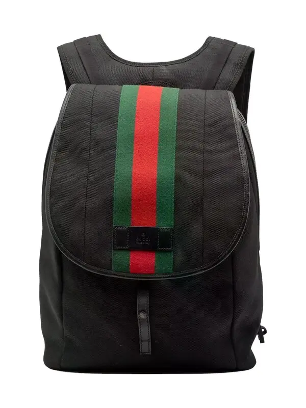 Gucci Canvas Techno Web Backpack - Black