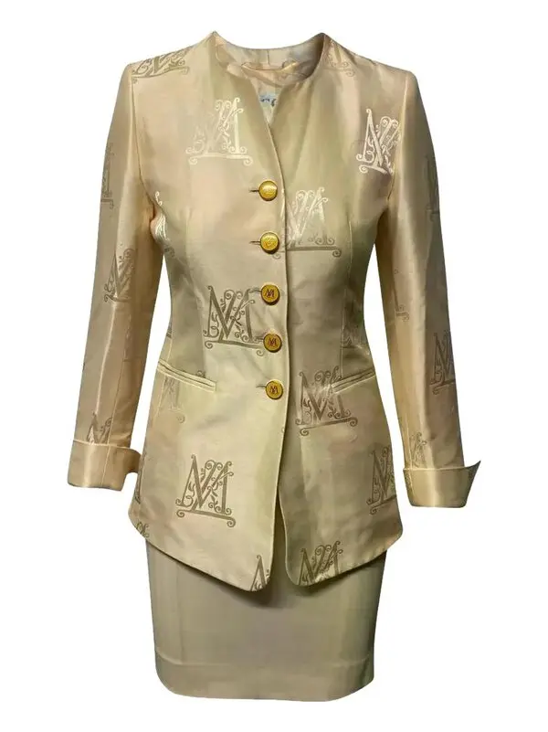 Escada X Margaretha Ley Single-breasted Skirt Suit - Neutrals