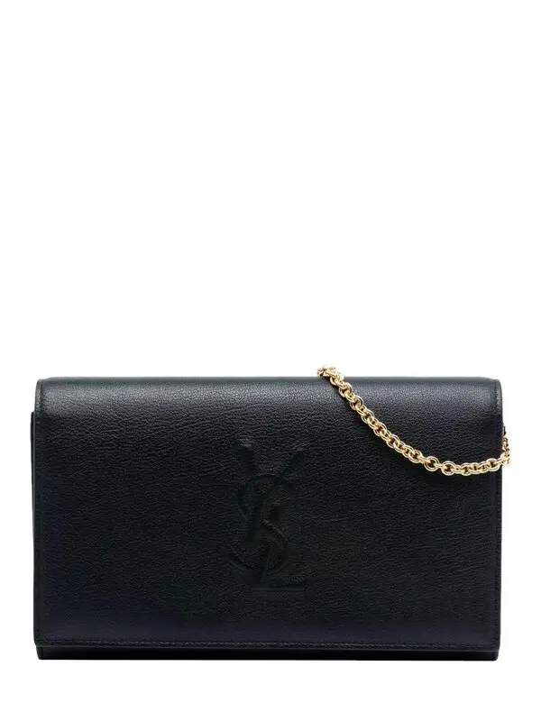 Saint Laurent 2018 Leather Belle De Jour Wallet On Chain - Black