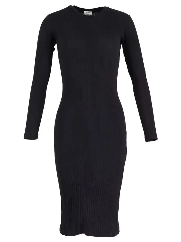 RE/DONE Ribbed Knit Dress - Black