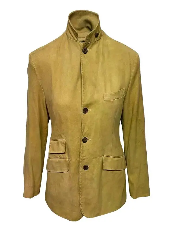 Ralph Lauren Suede Collared Jacket - Neutrals
