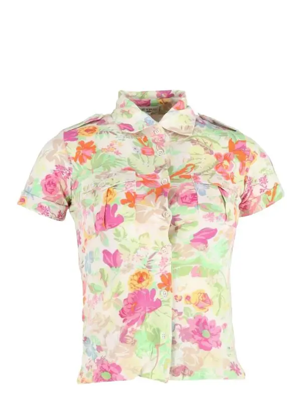 Etro Short-sleeve Floral Shirt - Neutrals