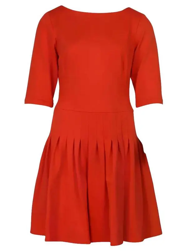 Issa Pleated Mini Dress - Orange