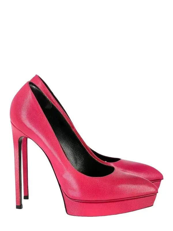 Saint Laurent Platform Pointed Pumps - Pink