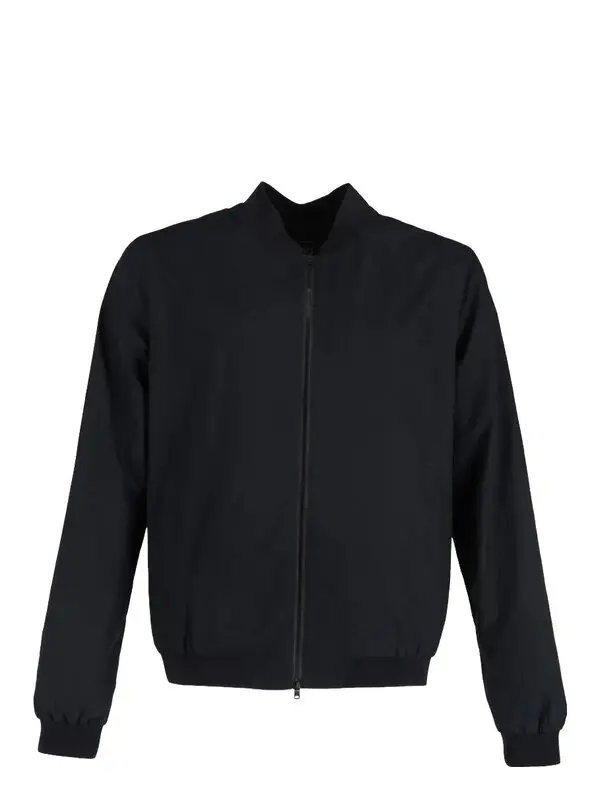 Herno Zip Bomber Jacket - Black