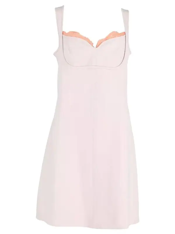 Stella McCartney Lace-trim Mini Dress - Pink