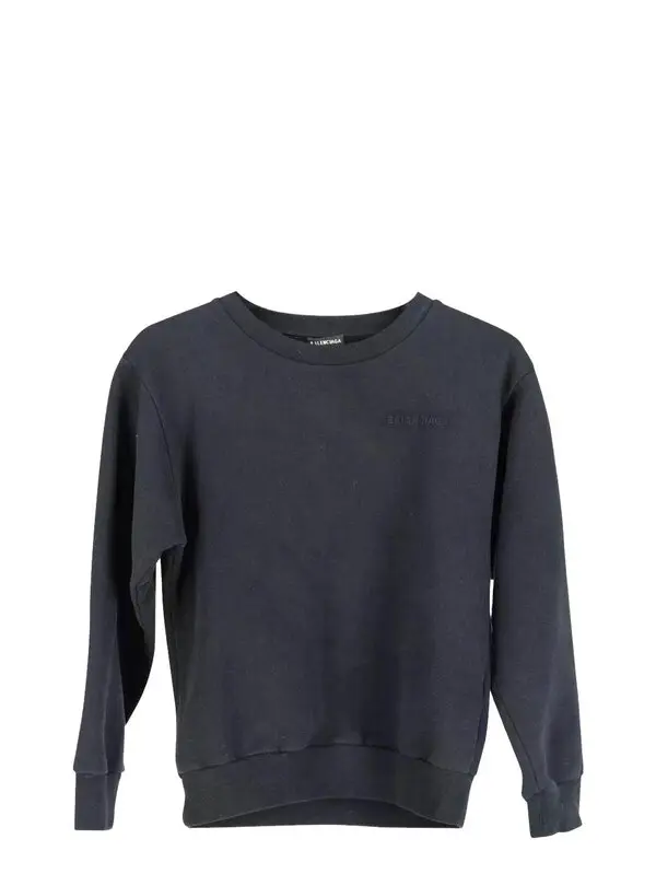 Balenciaga Logo Crew-neck Sweatshirt - Black