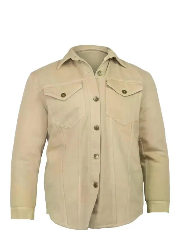 Nanushka Chest-pocket Cotton Jacket - Neutrals