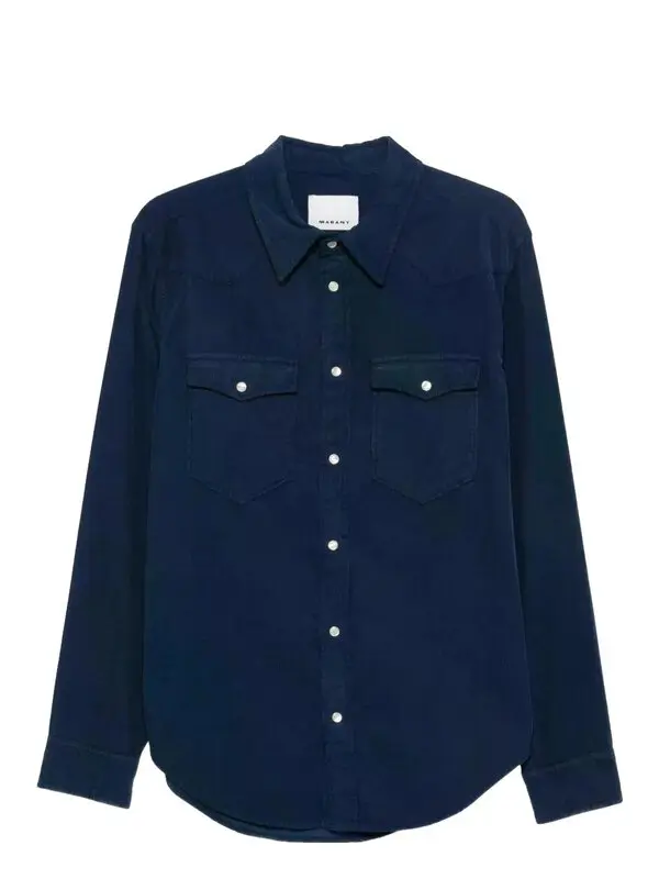 MARANT Vasco Pocket Shirt - Blue