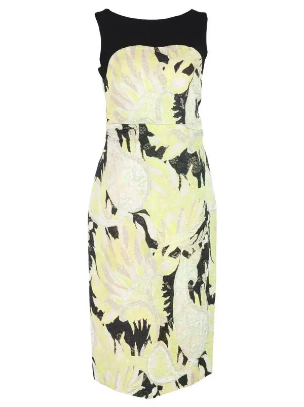 Dries Van Noten Paisley Printed Midi Dress - Yellow