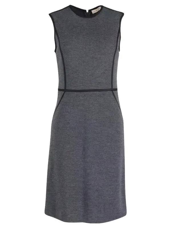 Tory Burch Sleeveless Sheath Midi Dress - Grey