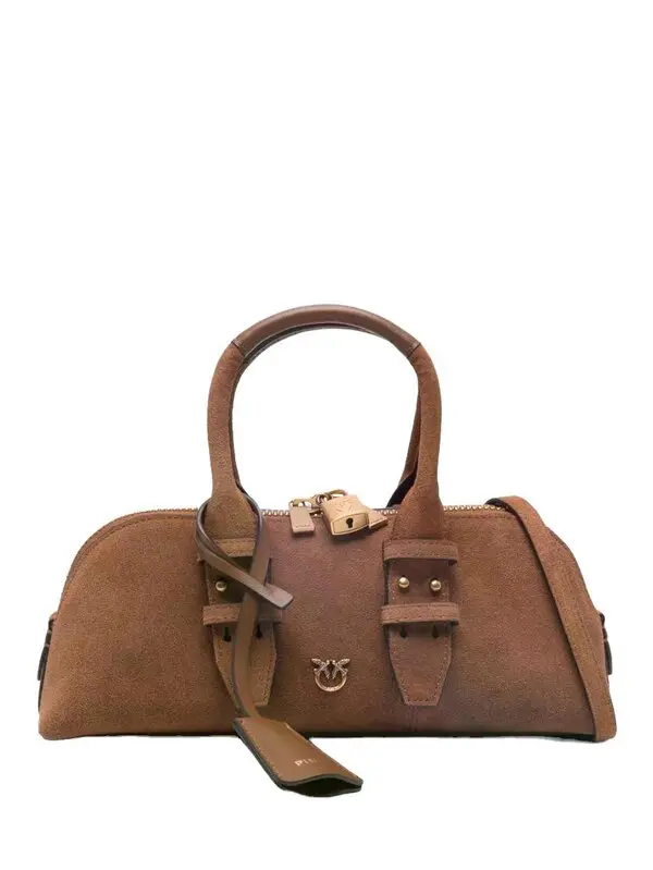 Pinko Padlock Top-handle Tote Bag - Brown