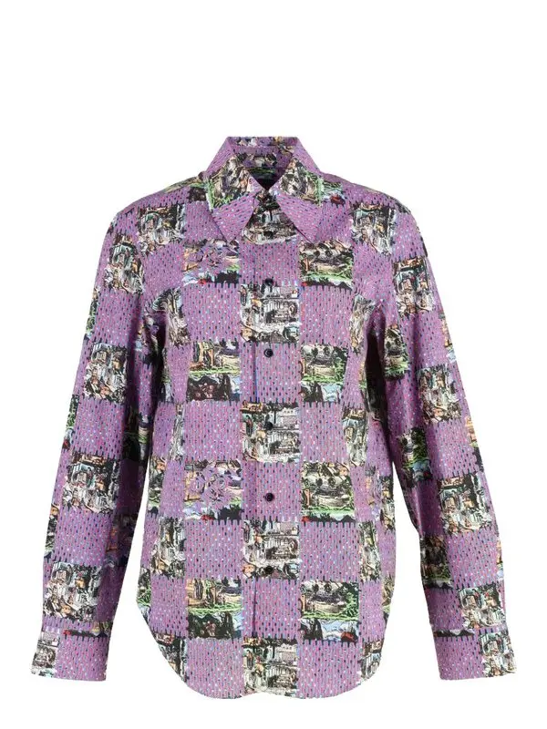 LOUIS VUITTON Cotton Shirt - Purple