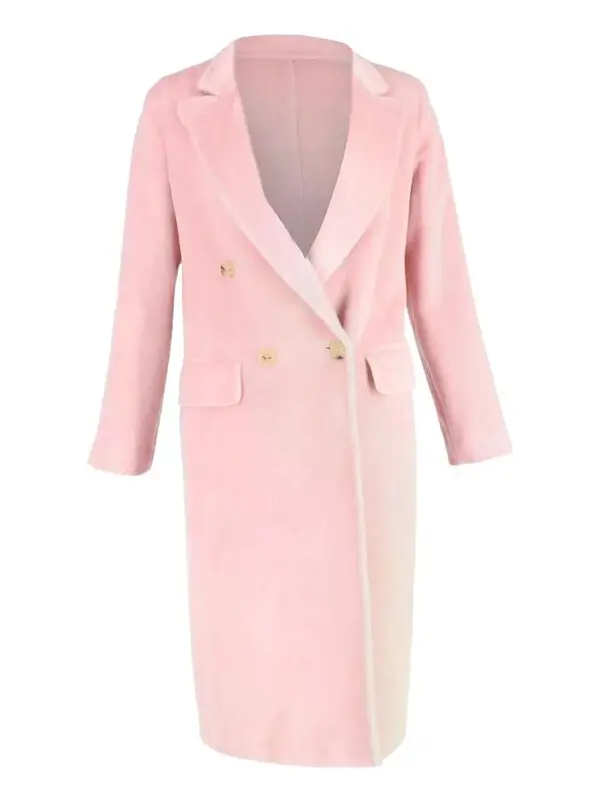Max Mara Double-breasted Coat - Pink