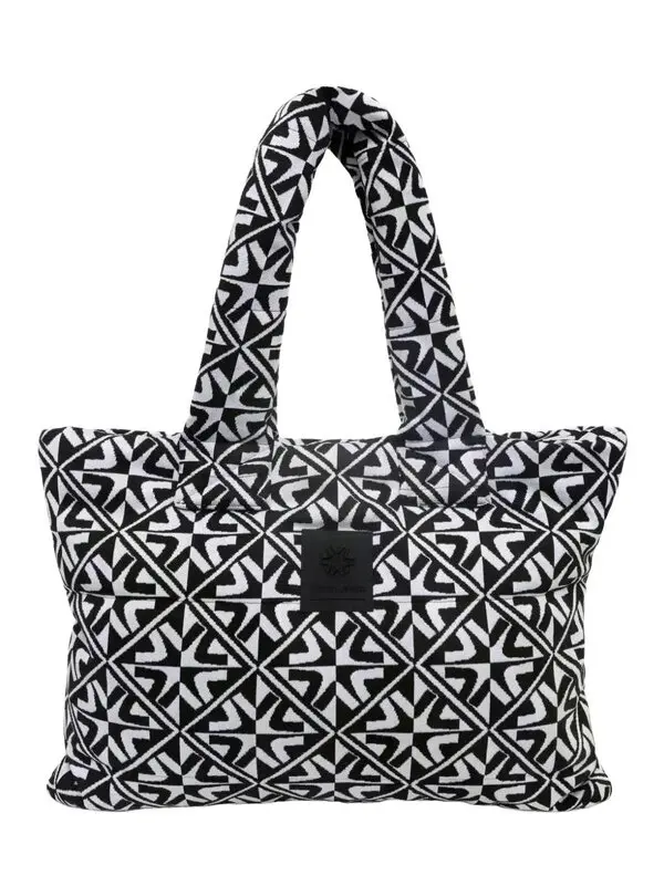 NEWLAND Patterned Tote Bag - Black