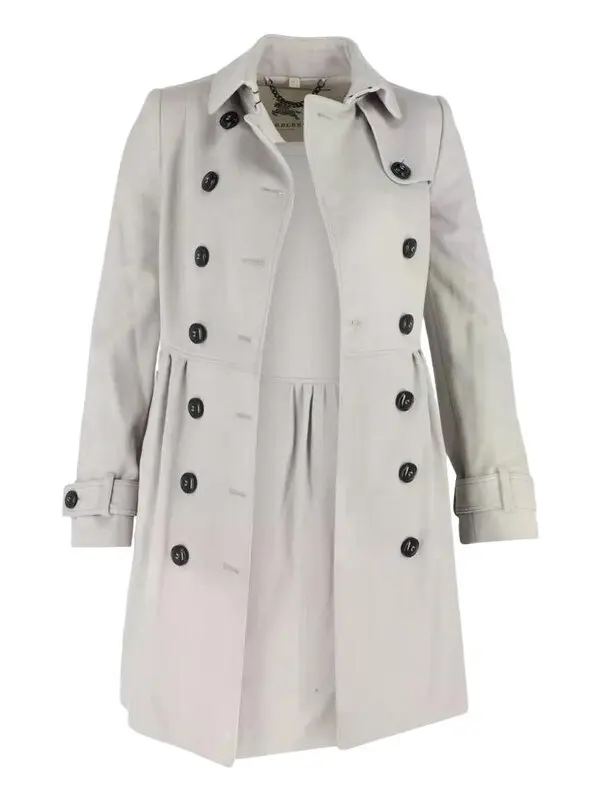 Burberry Double-breasted Trench Coat - Grey