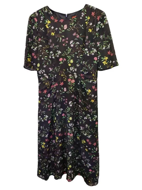 Altuzarra Sylvia Floral-print Dress - Black