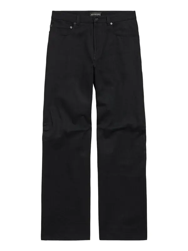 Balenciaga Baggy Straight-leg Jeans - Black