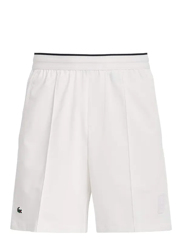 Lacoste Stretch Taffeta Ultra Dry Tennis Shorts - White