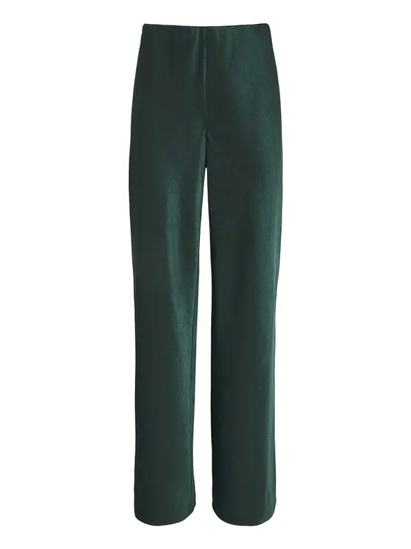 Vince Satin High-waisted Trousers - Green