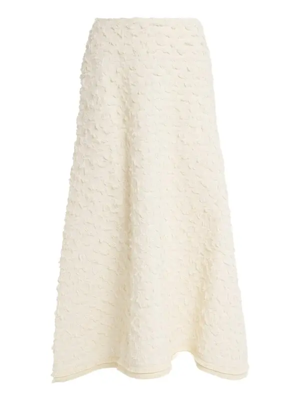 Ulla Johnson Cotton Josanna Midi Skirt - Ivory